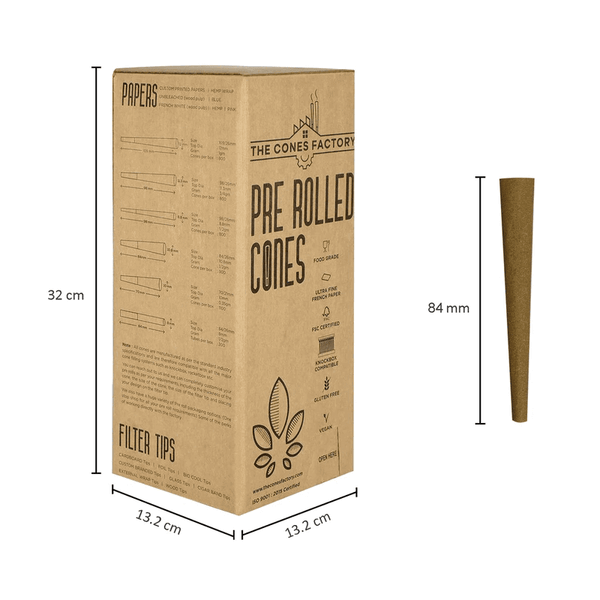 84mm Blunt Cones | Factory Shipping | The Cones Factory