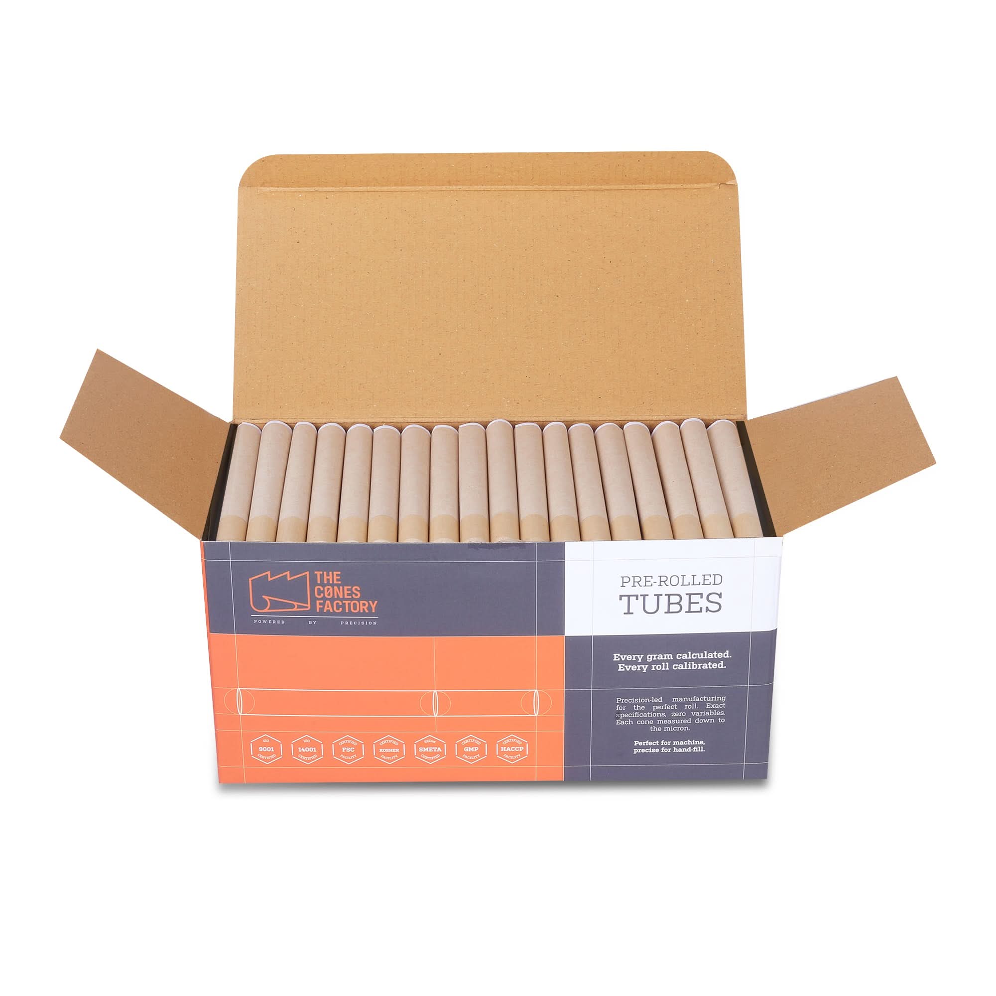 Unrefined Brown Tubes with Wood Filter | 11mm, 150 Tubes